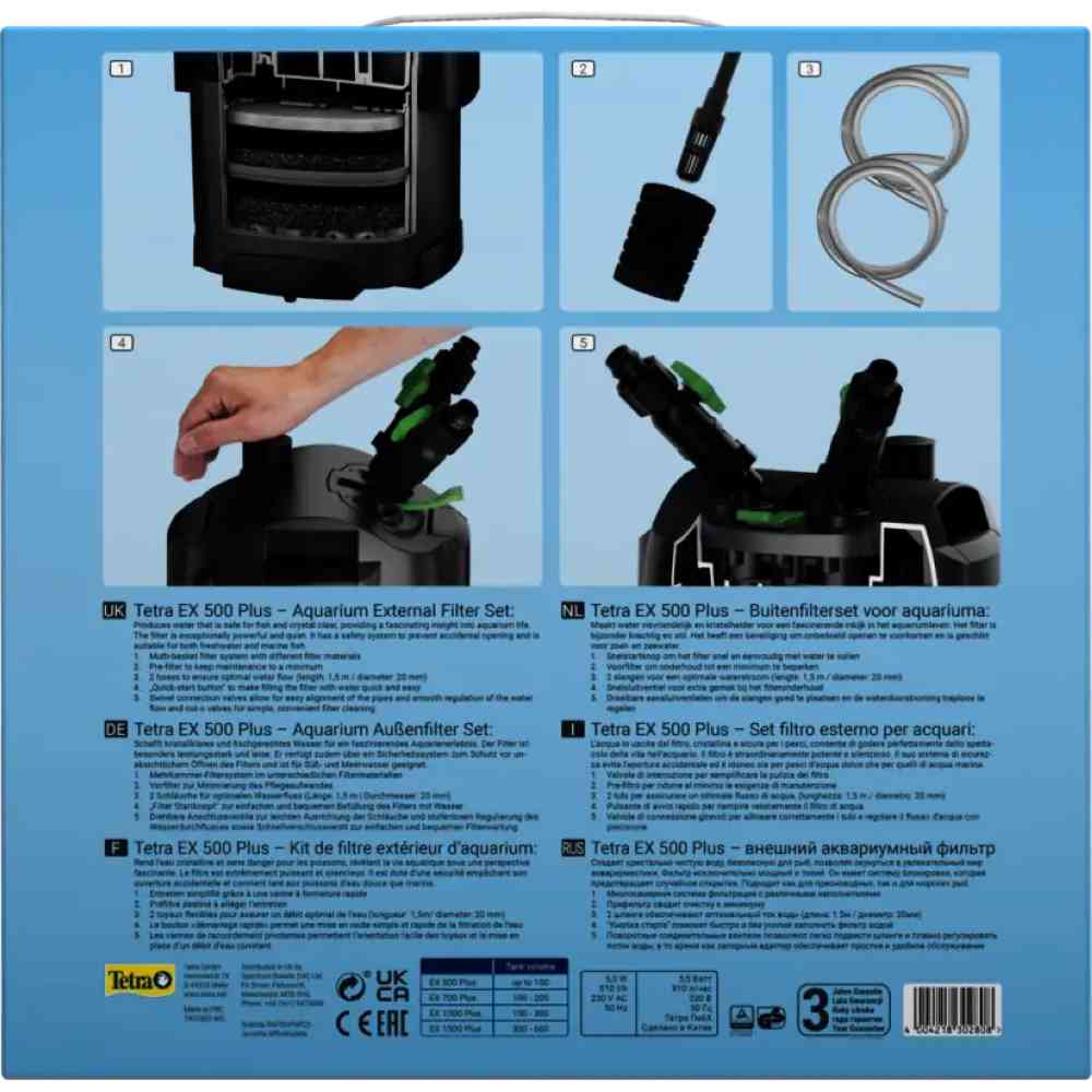 Tetra ex 500 plus filter TETRA 02245423 | AgricolaShop